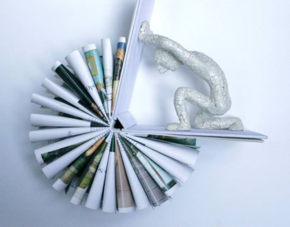 The Thinking Man's Book Sculptures by Kenjio - Design Father