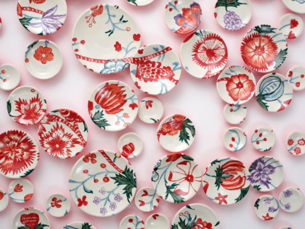 Ceramic Plate Installations by Molly Hatch - Design Father
